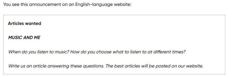 Article B2 Cambridge: estructura y ejemplos - IH Madrid